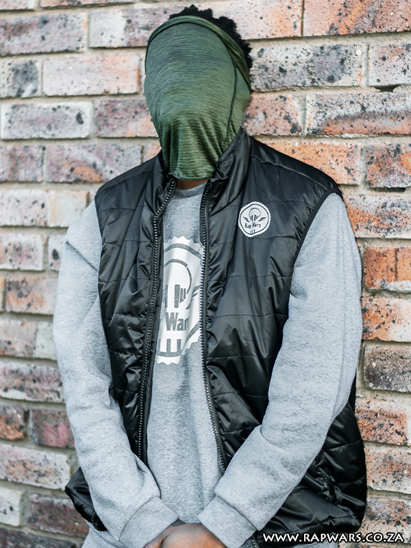 Half Black Puff Jacket RW - Rap Wars