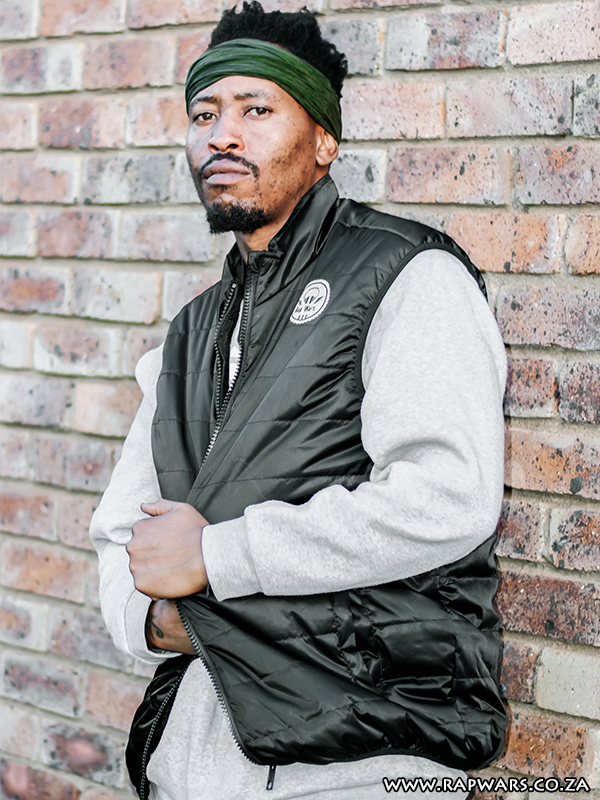 Half Black Puff Jacket RW - Rap Wars